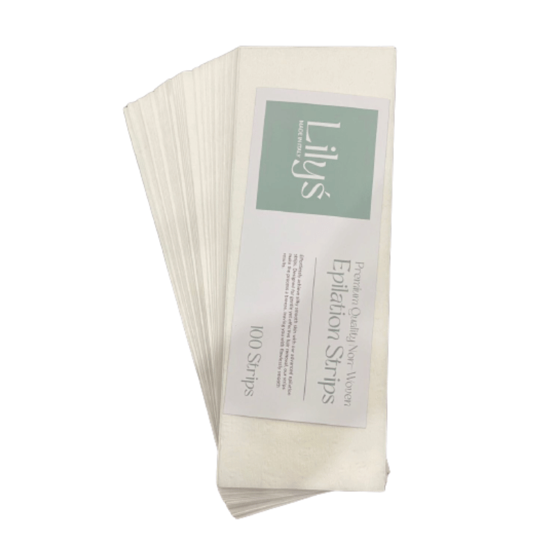 Lily's White Non-Woven Waxing Strips – 100 Pcs Pack | Professional Wax ...